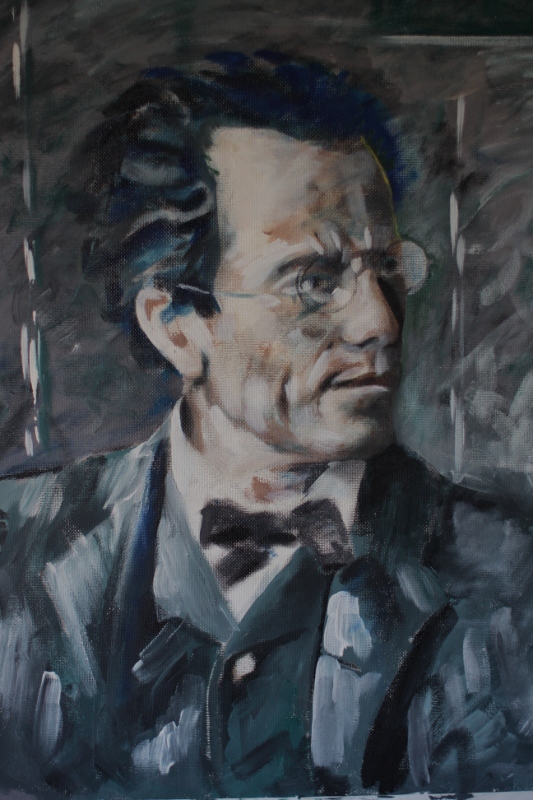 Gustav Mahler painting by Peter Knight